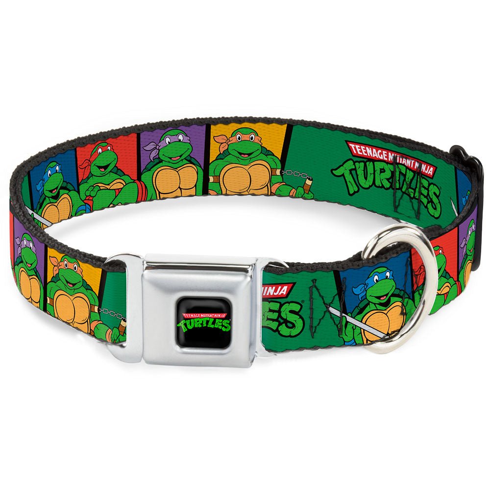 Teenage Mutant Ninja Turtles Group TMNT Logo Seatbelt Buckle Dog Colla ...